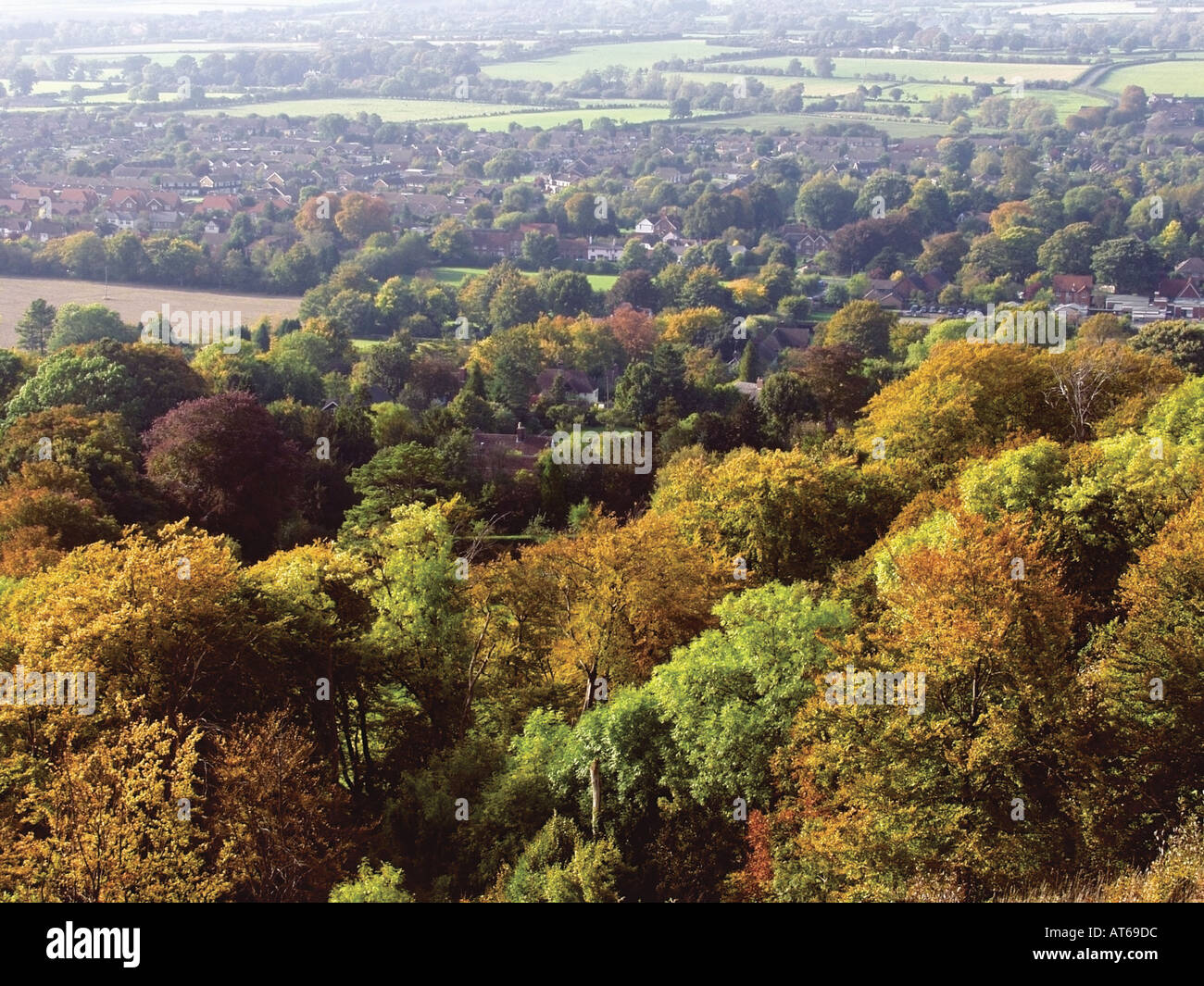 view of princes risborough from whiteleaf hill the ridgeway path the ...