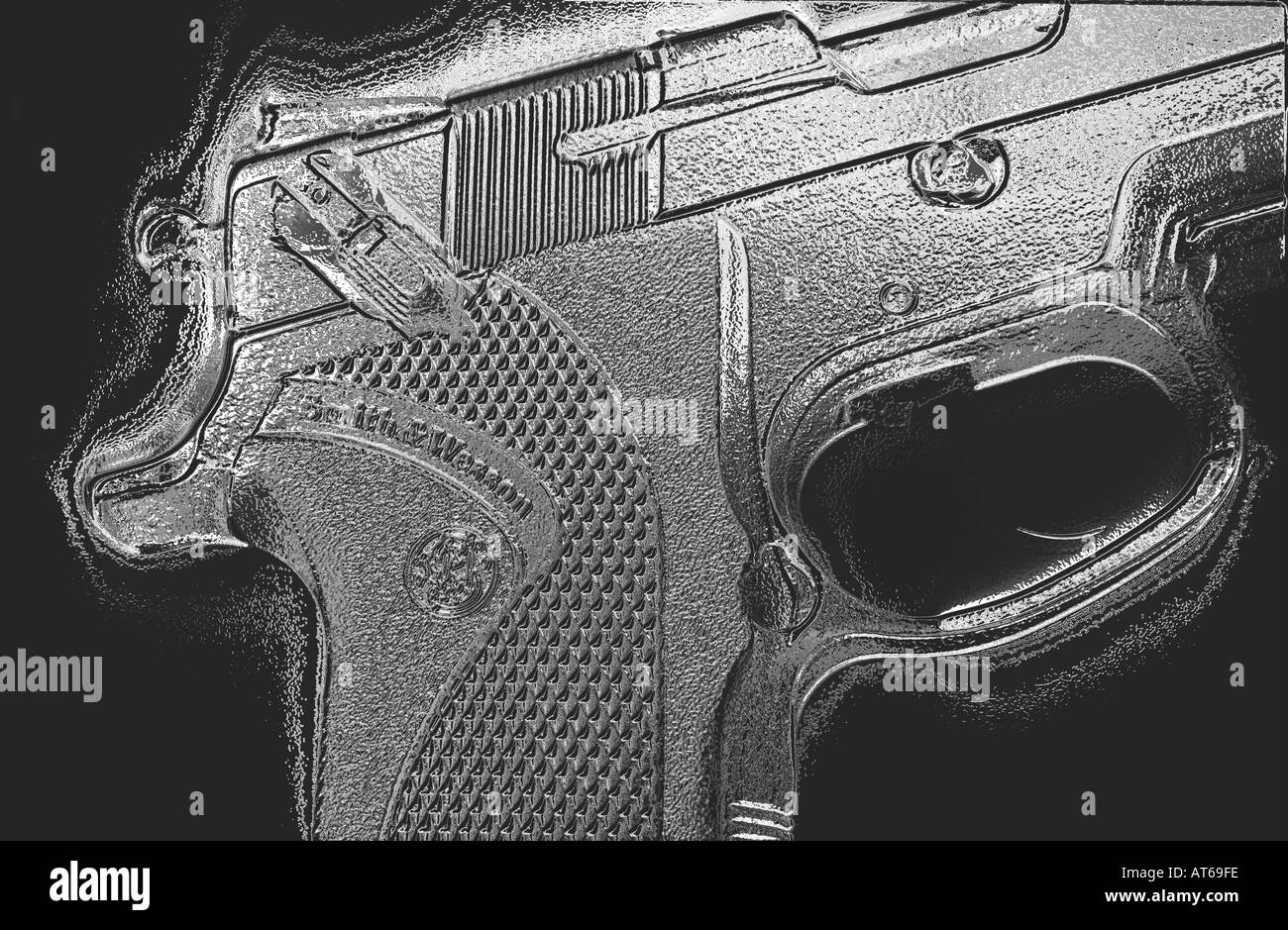 Smith Wesson semi automatic pistol gun or firearm Stock Photo - Alamy