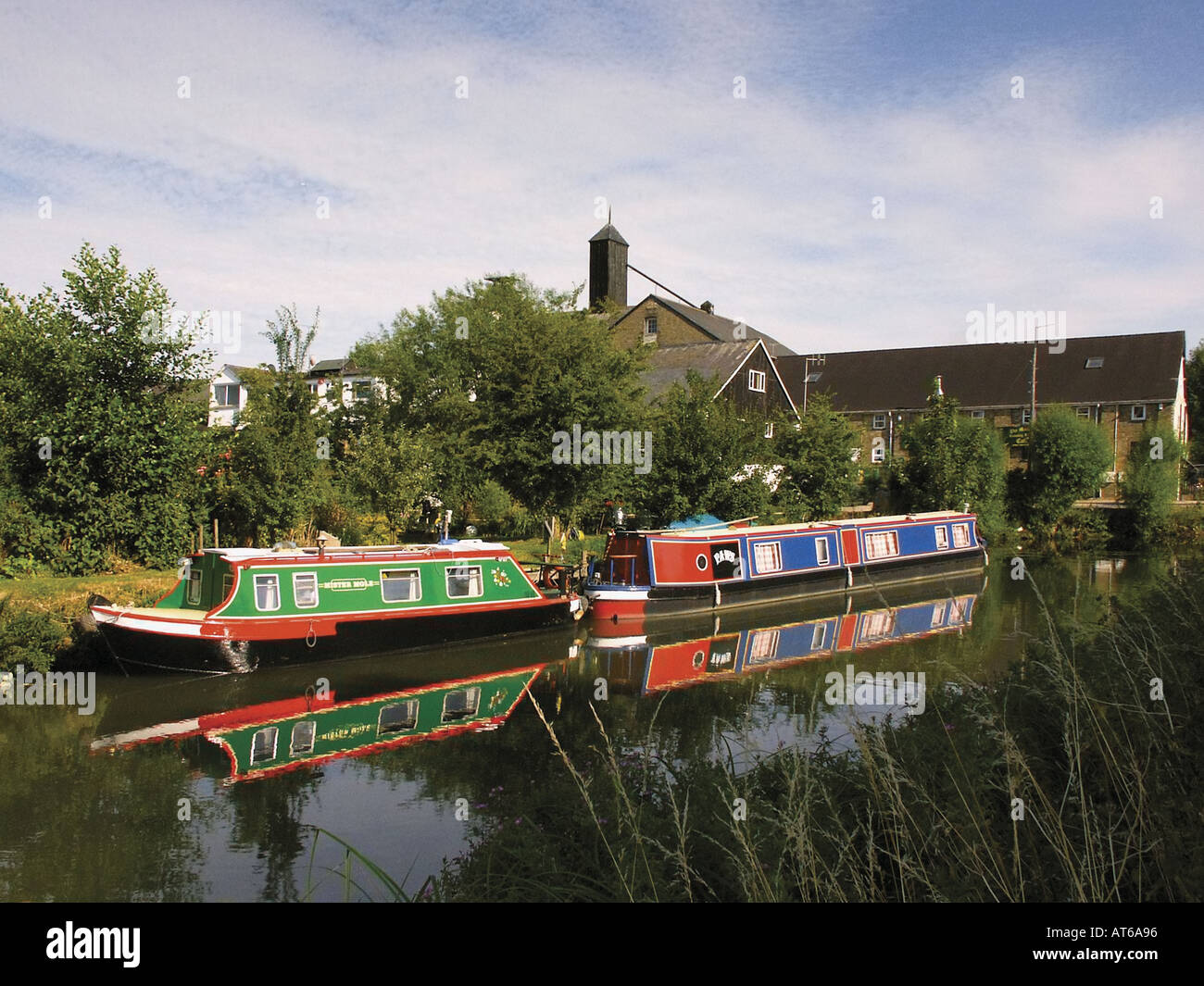 hertfordshire river stort navigation sawbridgeworth Stock Photo - Alamy