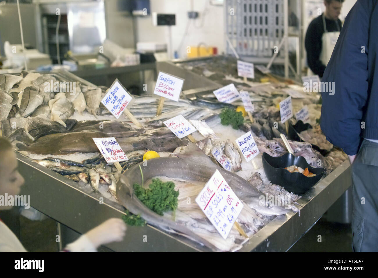 england kent whitstable fish market Stock Photo - Alamy