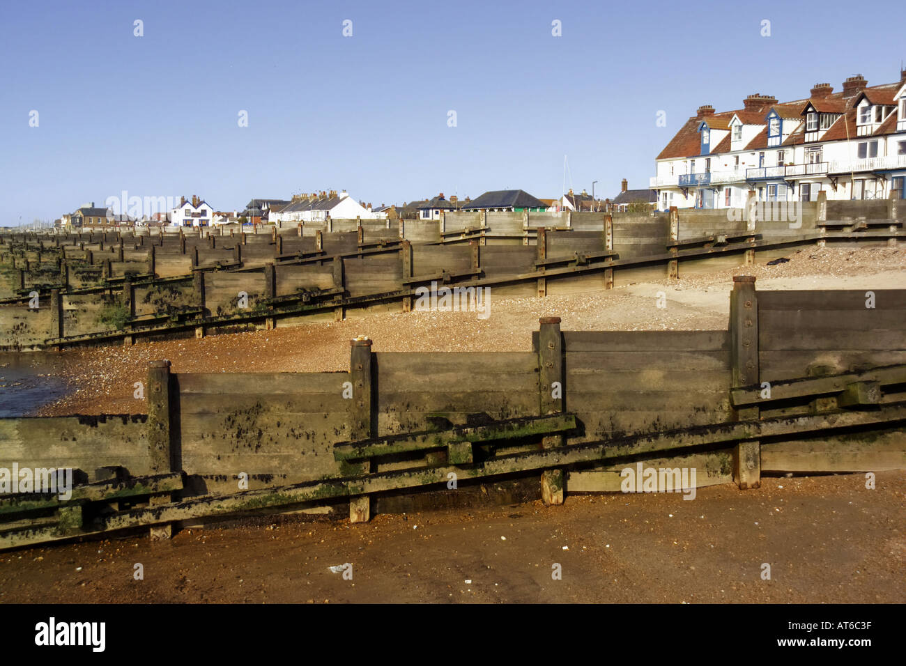 england kent whitstable seafront shingle beach Stock Photo - Alamy