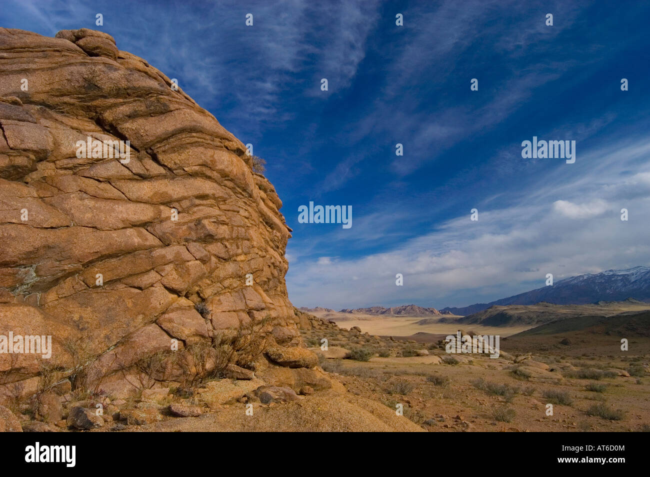 Blue sky of the mountain Landscape near Bayanuur, Banyan Olgi, Mongolia ...