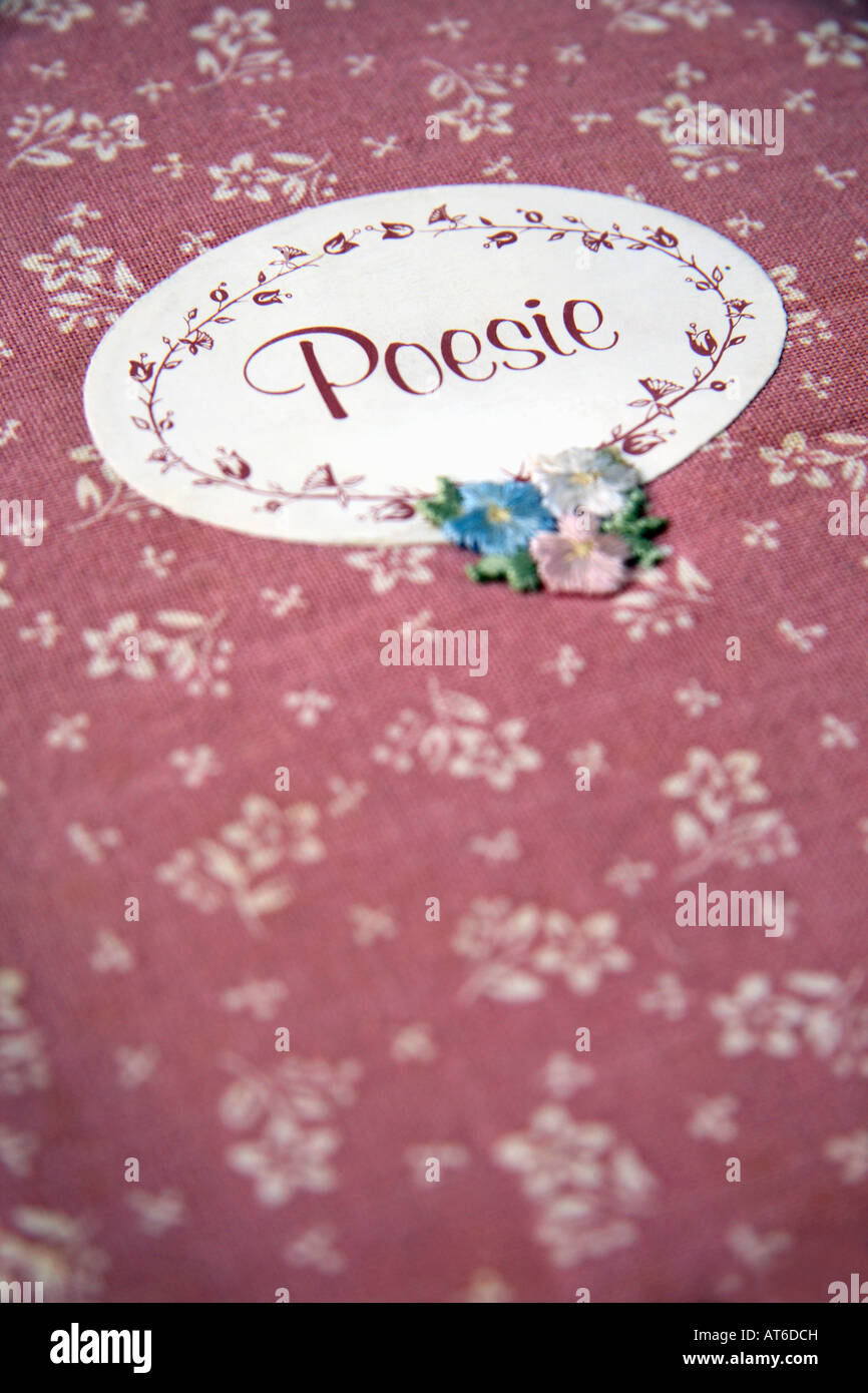 Poetry book, close-up Stock Photo - Alamy