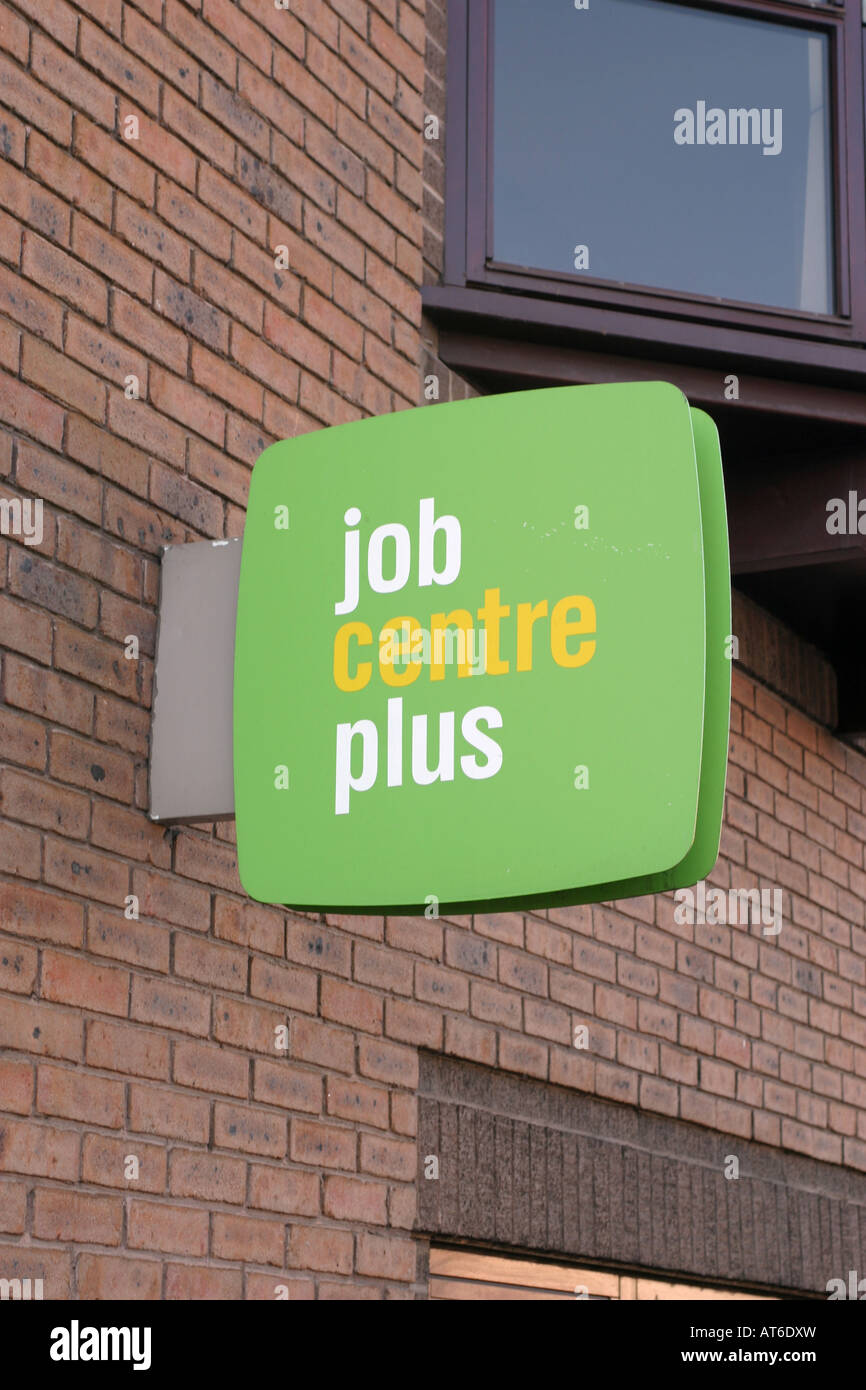Job Centre Sign UK January 2008 Stock Photo - Alamy