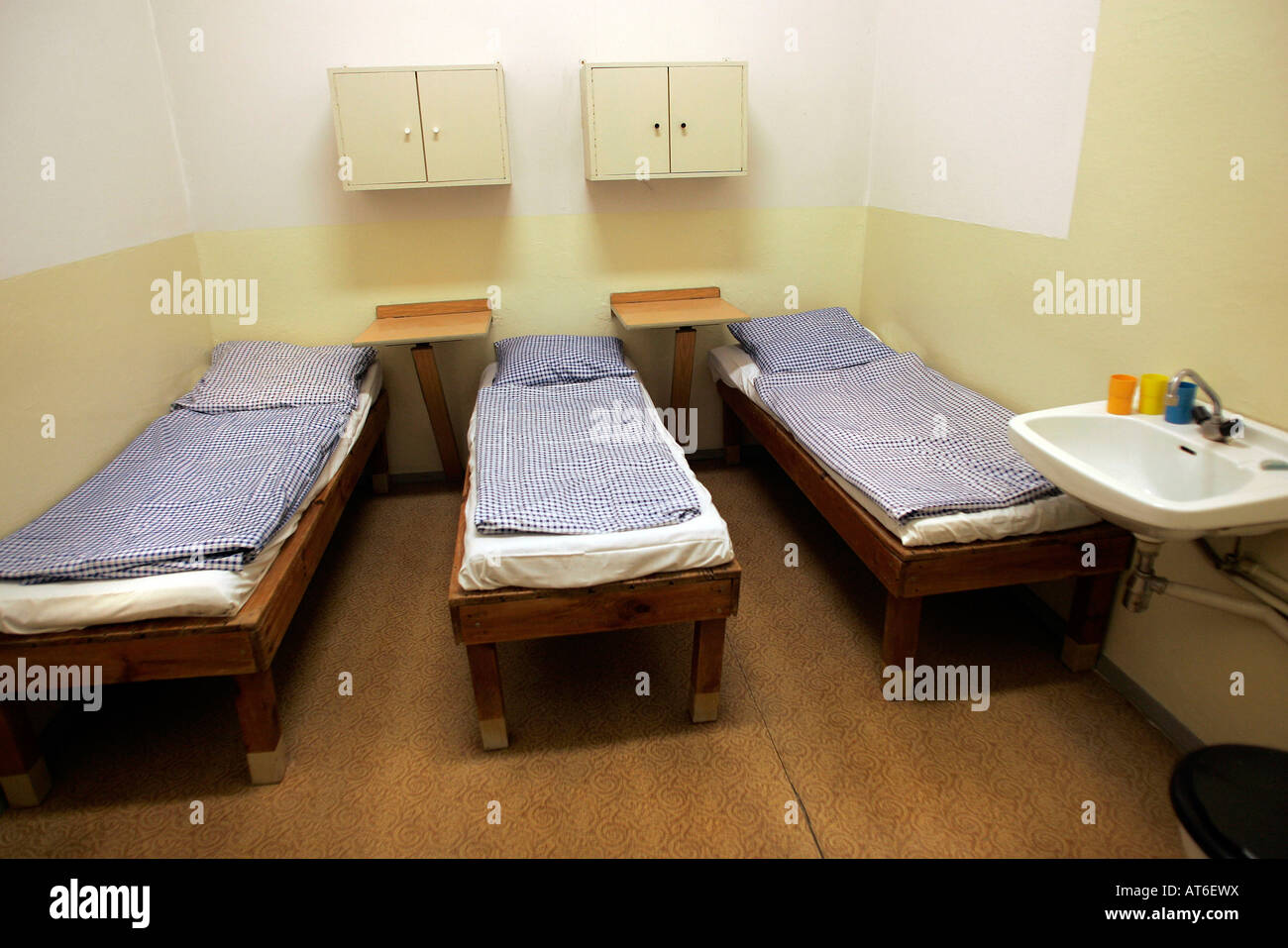 Cell in a prison building of the Ministry for public security (MfS ...
