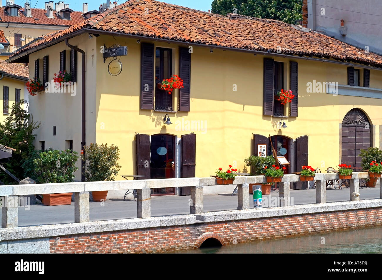 Milan, Naviglio, Canale Grande Stock Photo - Alamy