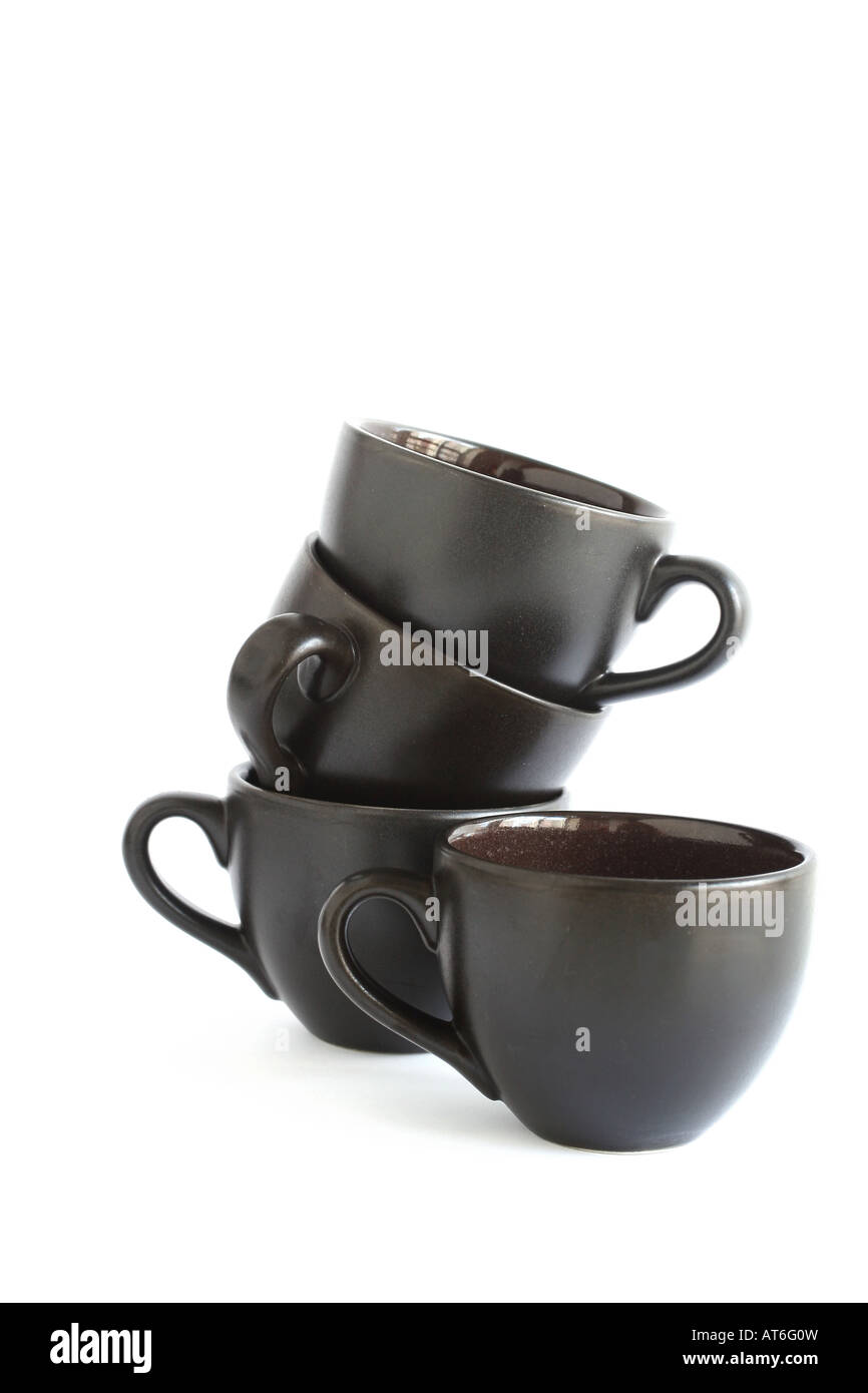 Pile of coffee cups Stock Photo - Alamy