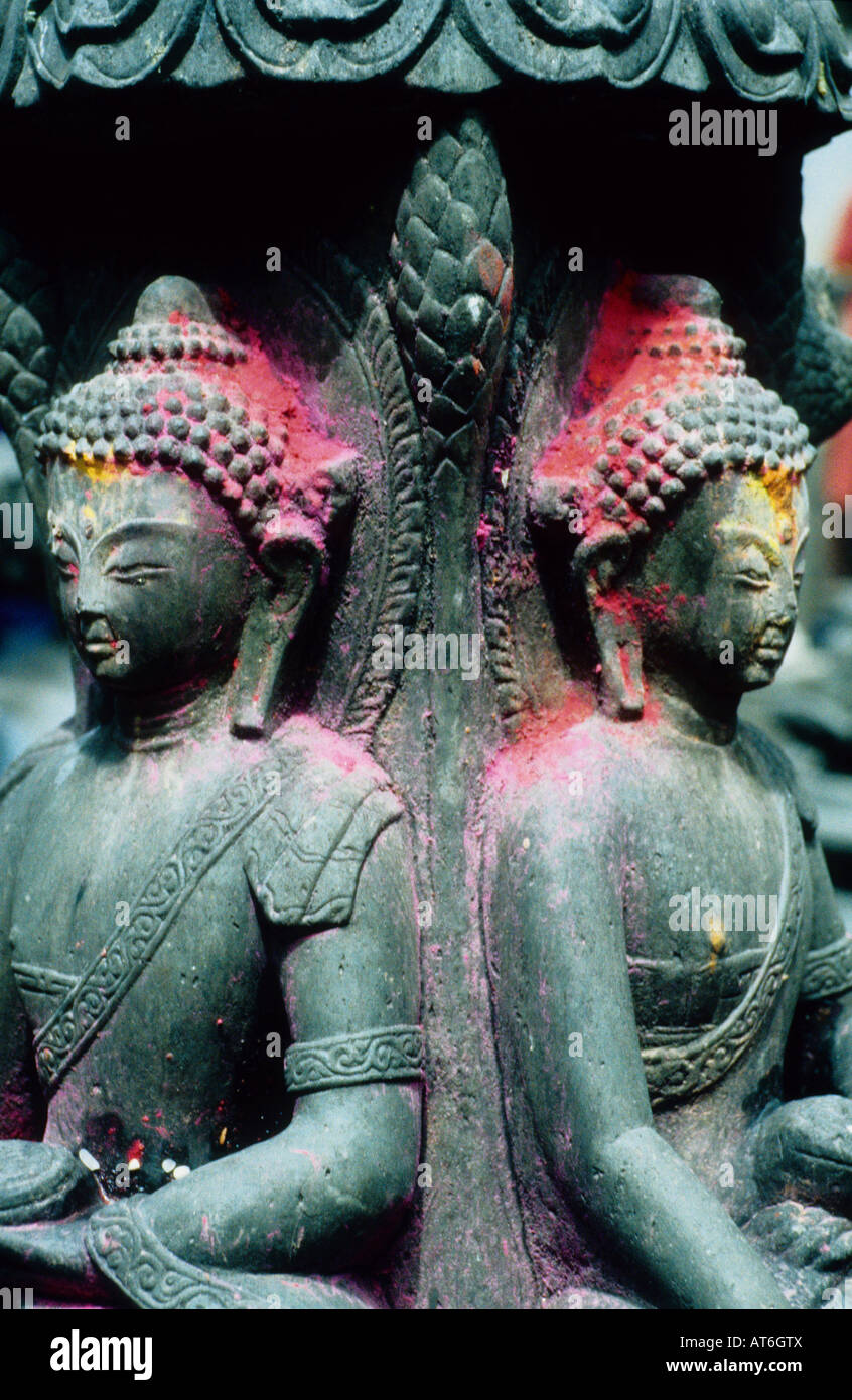 Buddhist statues, Kathmandu, Nepal Stock Photo - Alamy