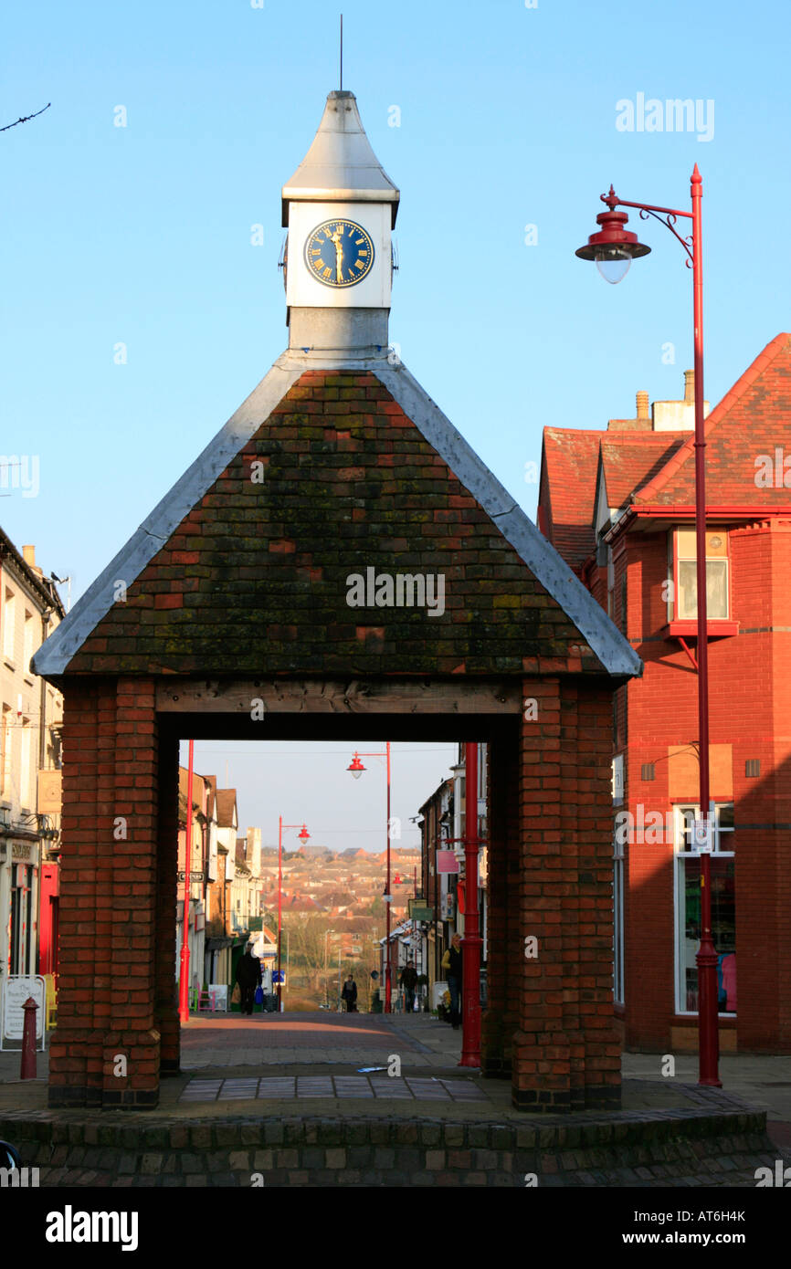 town clock Daventry market Town centre Northamptonshire, England uk gb ...