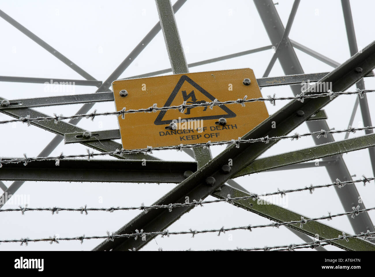 Pylons electricity sign danger hi-res stock photography and images - Alamy