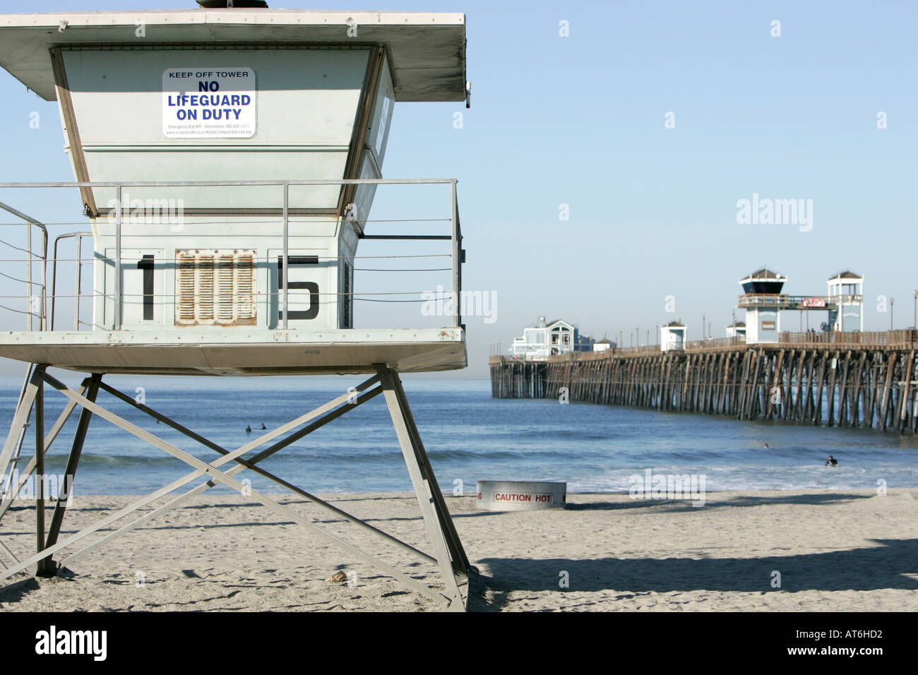 OCEANSIDE BEACH AND PIER LOS ANGELES CALIFORNIA Stock Photo - Alamy