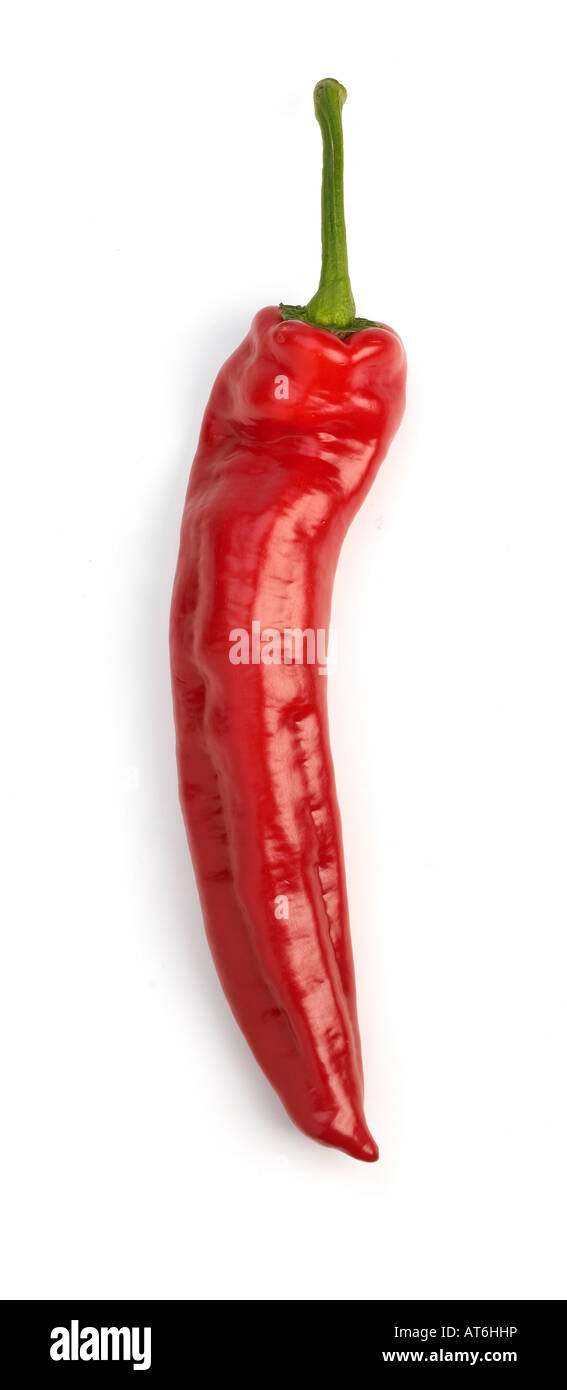 Long red bell pepper Stock Photo - Alamy