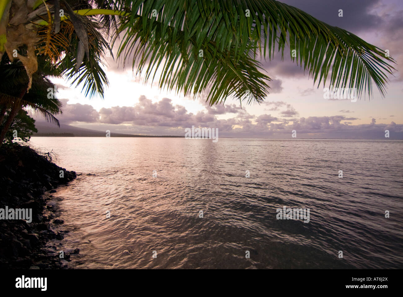 morning over the sea lookout of a a typically FALE on beach beachfale ...