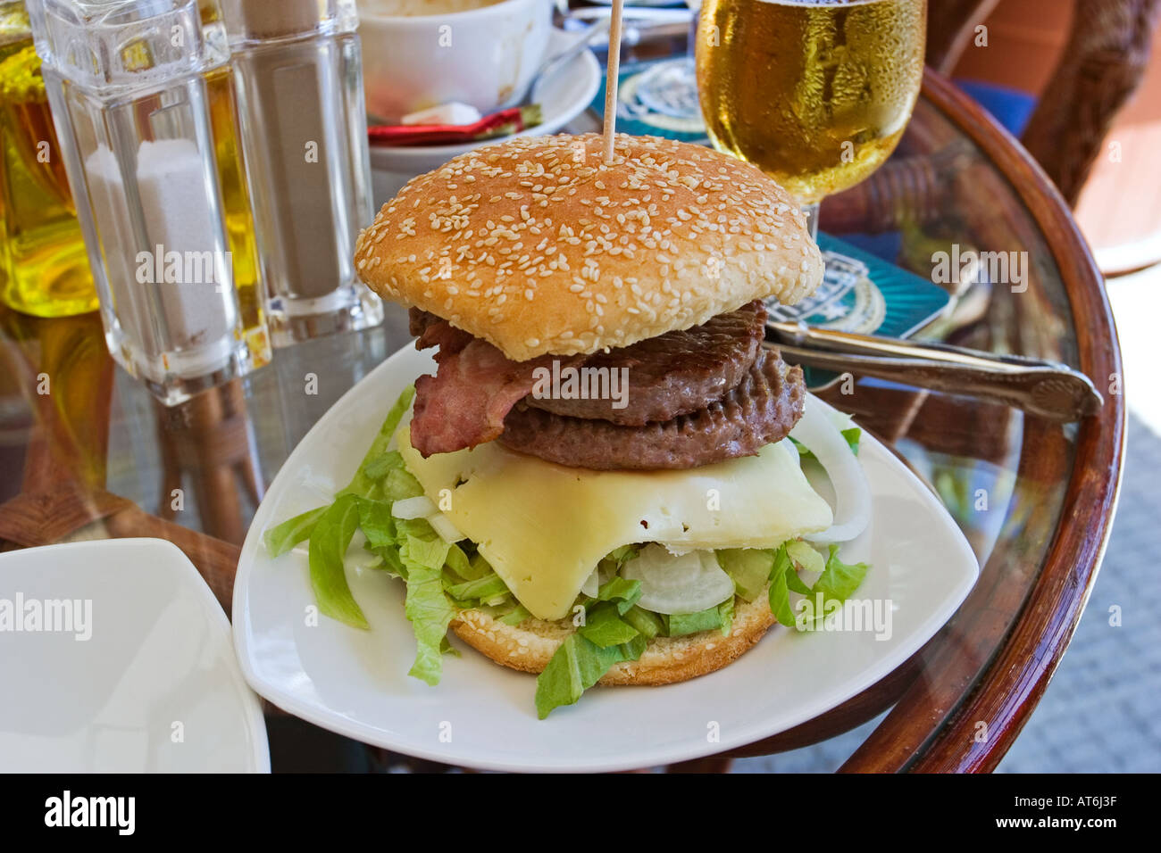 Stacked beefburger hi-res stock photography and images - Alamy