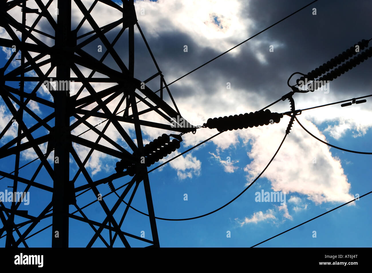 Power lines storm hi-res stock photography and images - Alamy