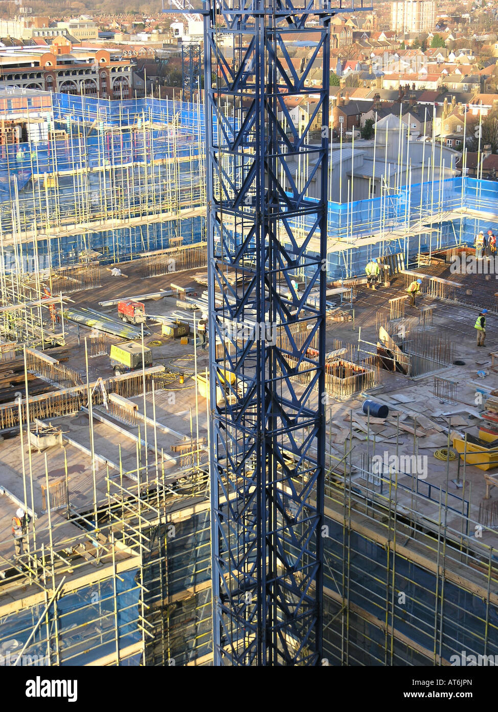 hi rise residential building construction ilford essex england uk gb ...