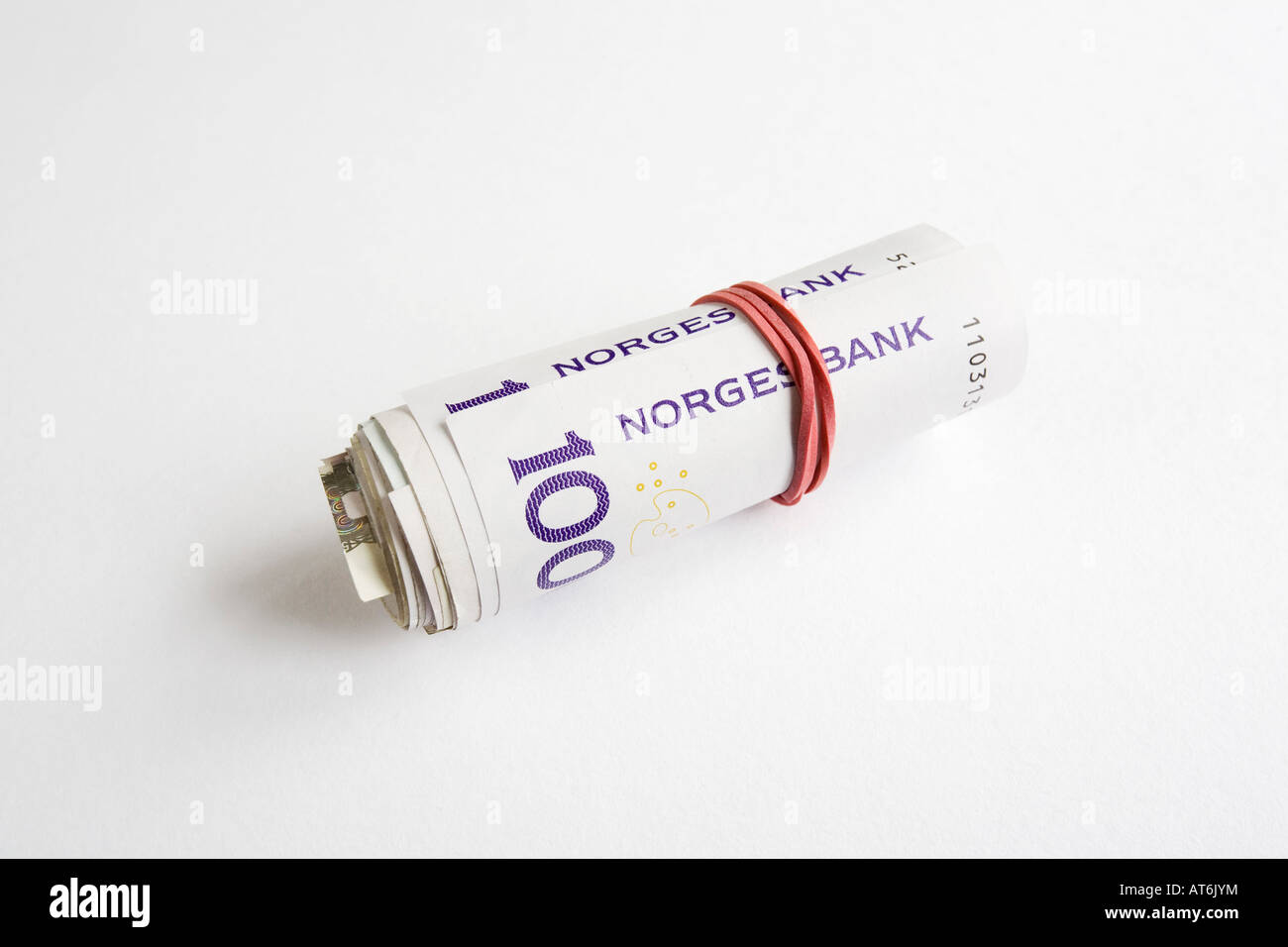 European currency roll norwegian banknotes hi-res stock photography and ...
