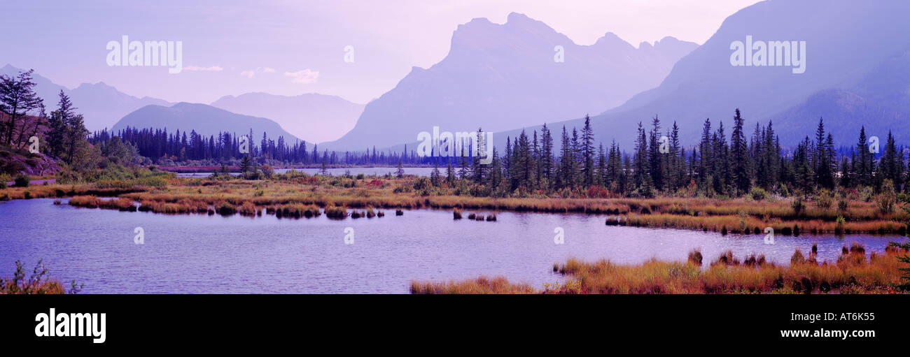 Vermilion Lakes/ Vermillion Lakes and Mount Rundle, Banff National Park ...