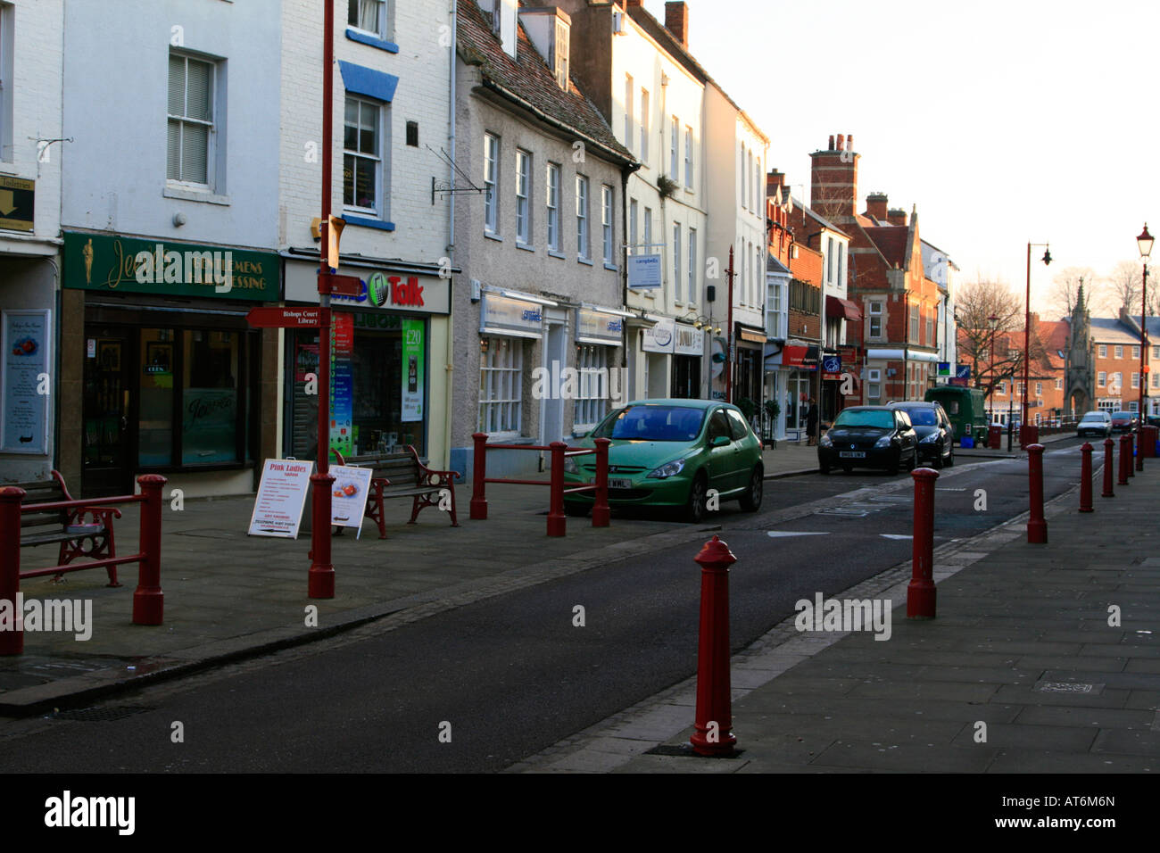high street Daventry market Town centre Northamptonshire, England uk gb ...