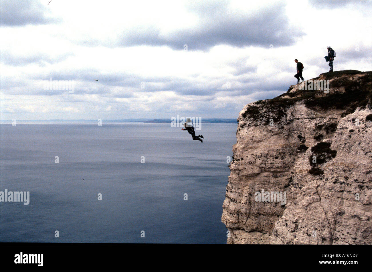 BASE JUMPING IN THE UK Stock Photo - Alamy