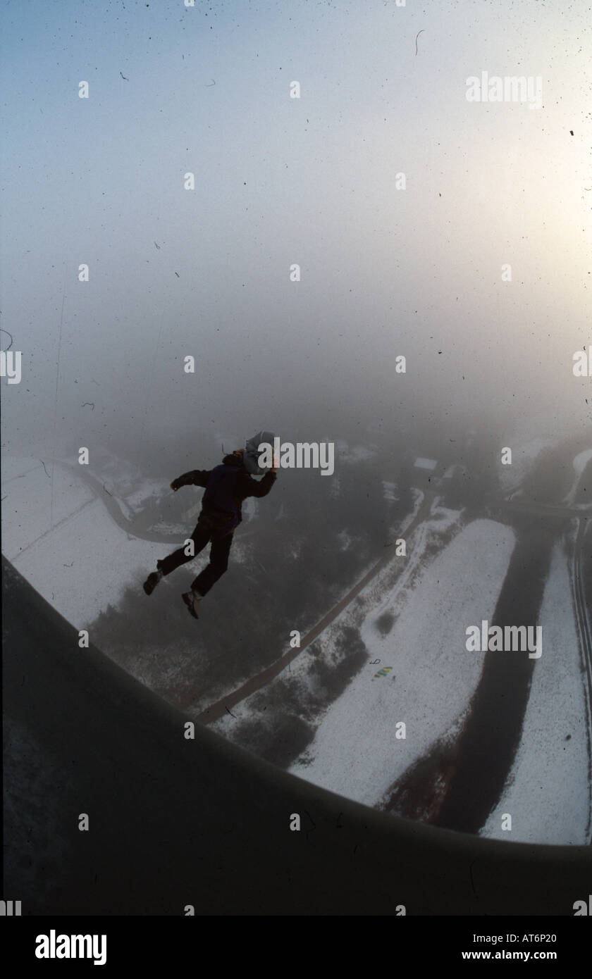 BASE JUMPING IN THE UK Stock Photo - Alamy