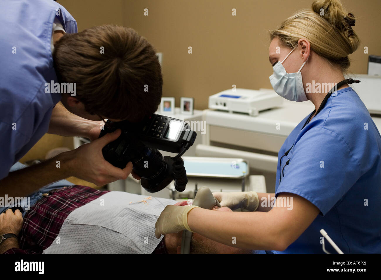 Dental procedure on patient Stock Photo - Alamy