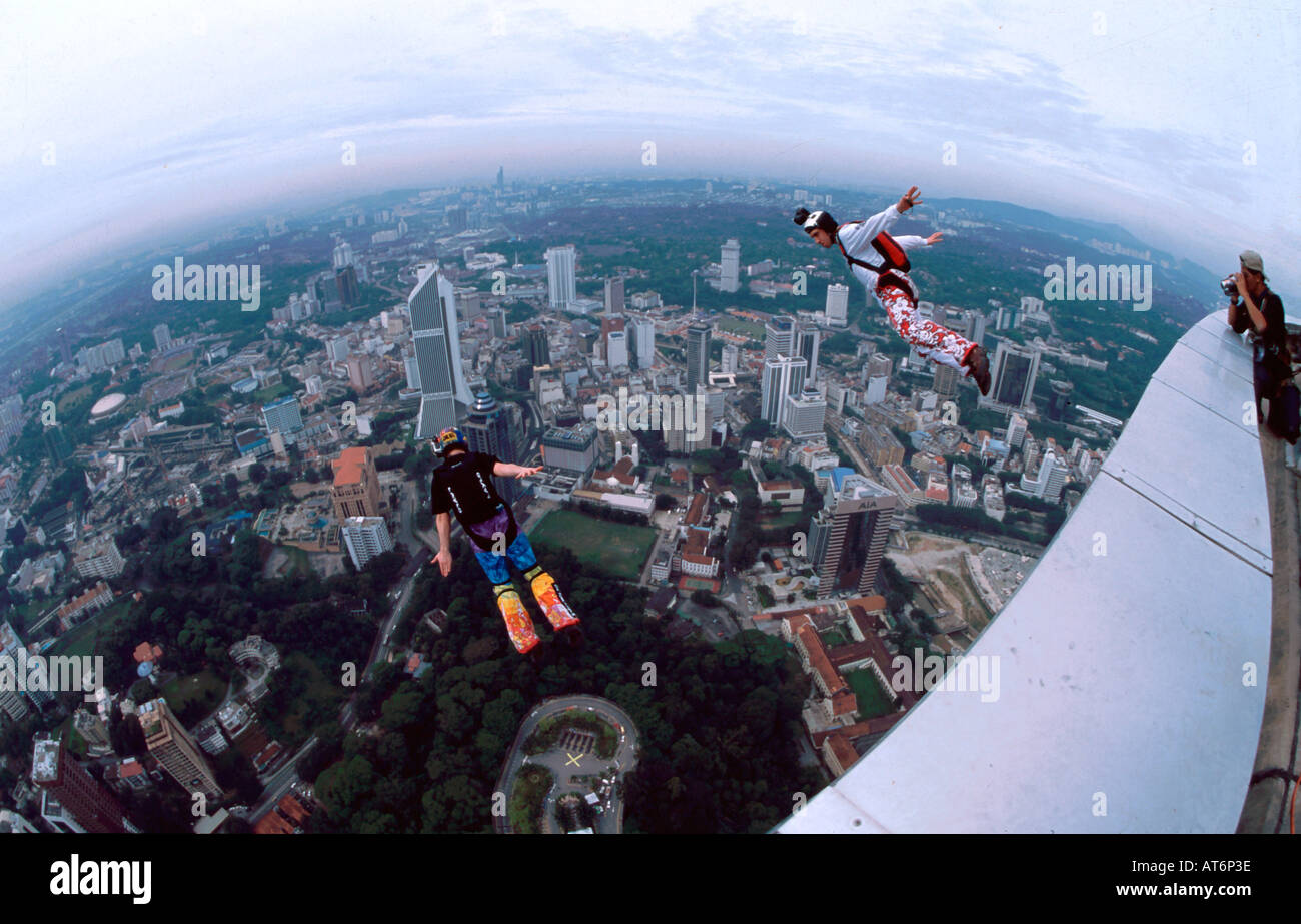 BASE JUMPING IN THE UK Stock Photo - Alamy