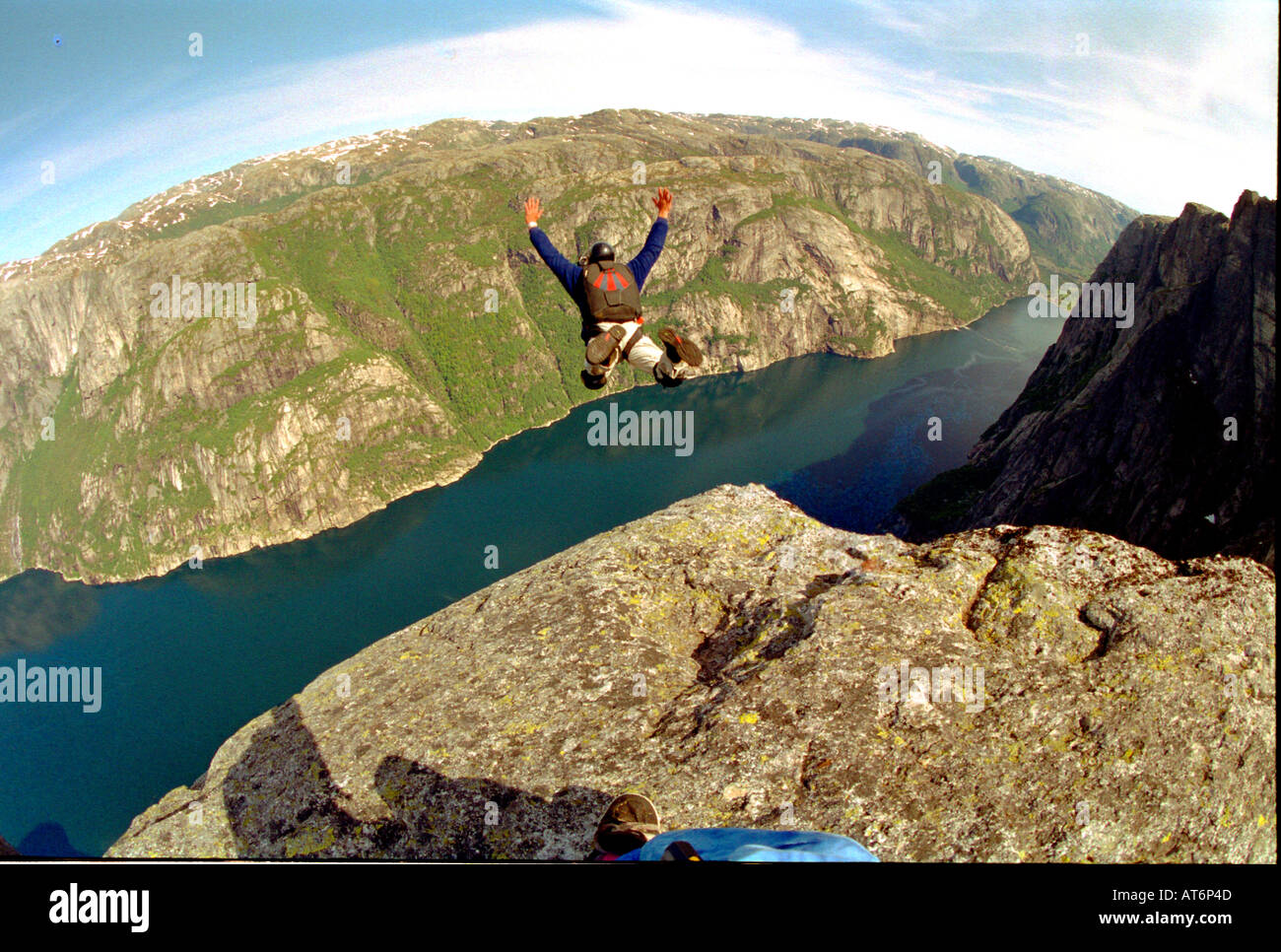 BASE JUMPING IN THE UK Stock Photo - Alamy