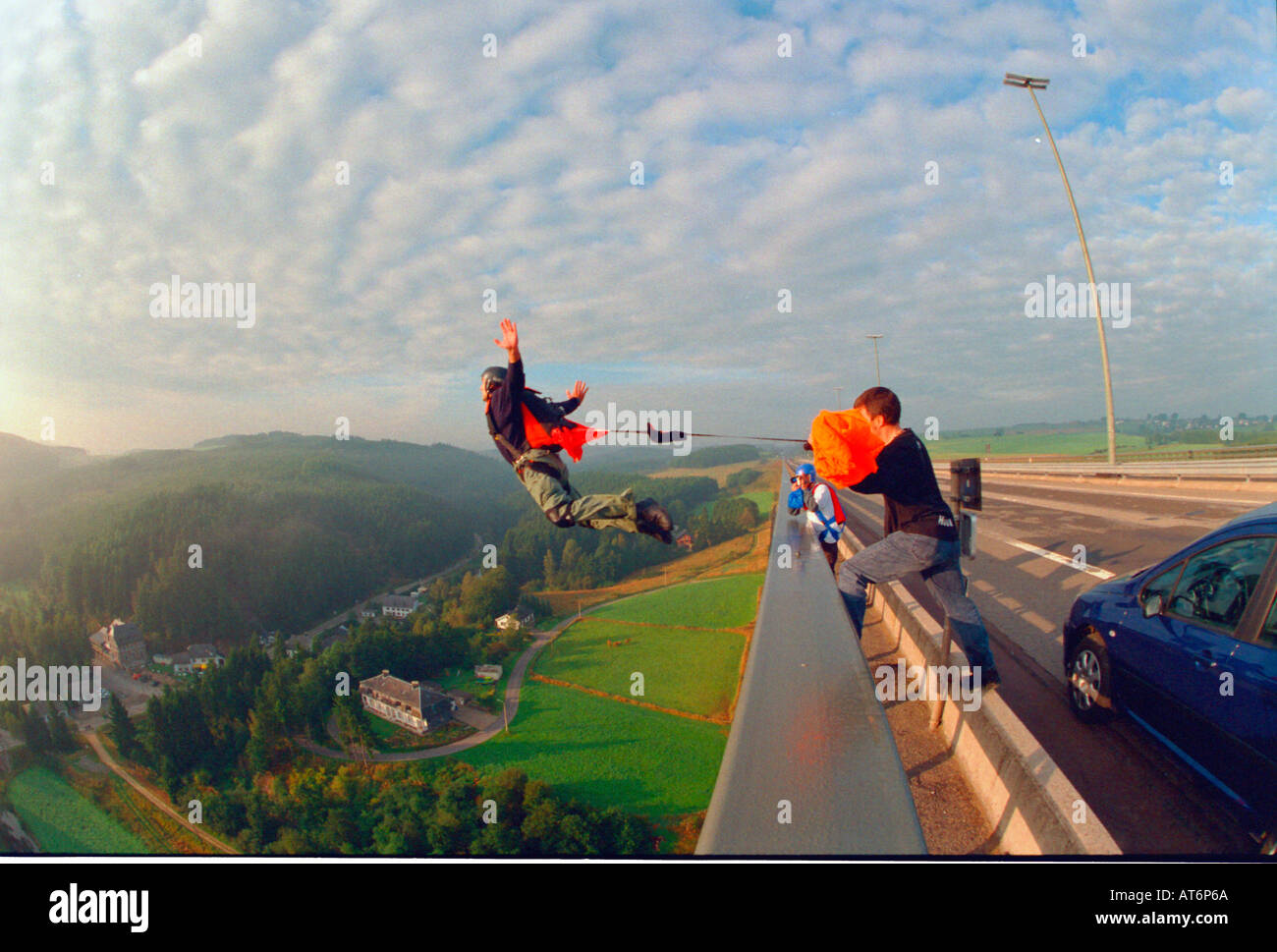 BASE JUMPING IN THE UK Stock Photo - Alamy