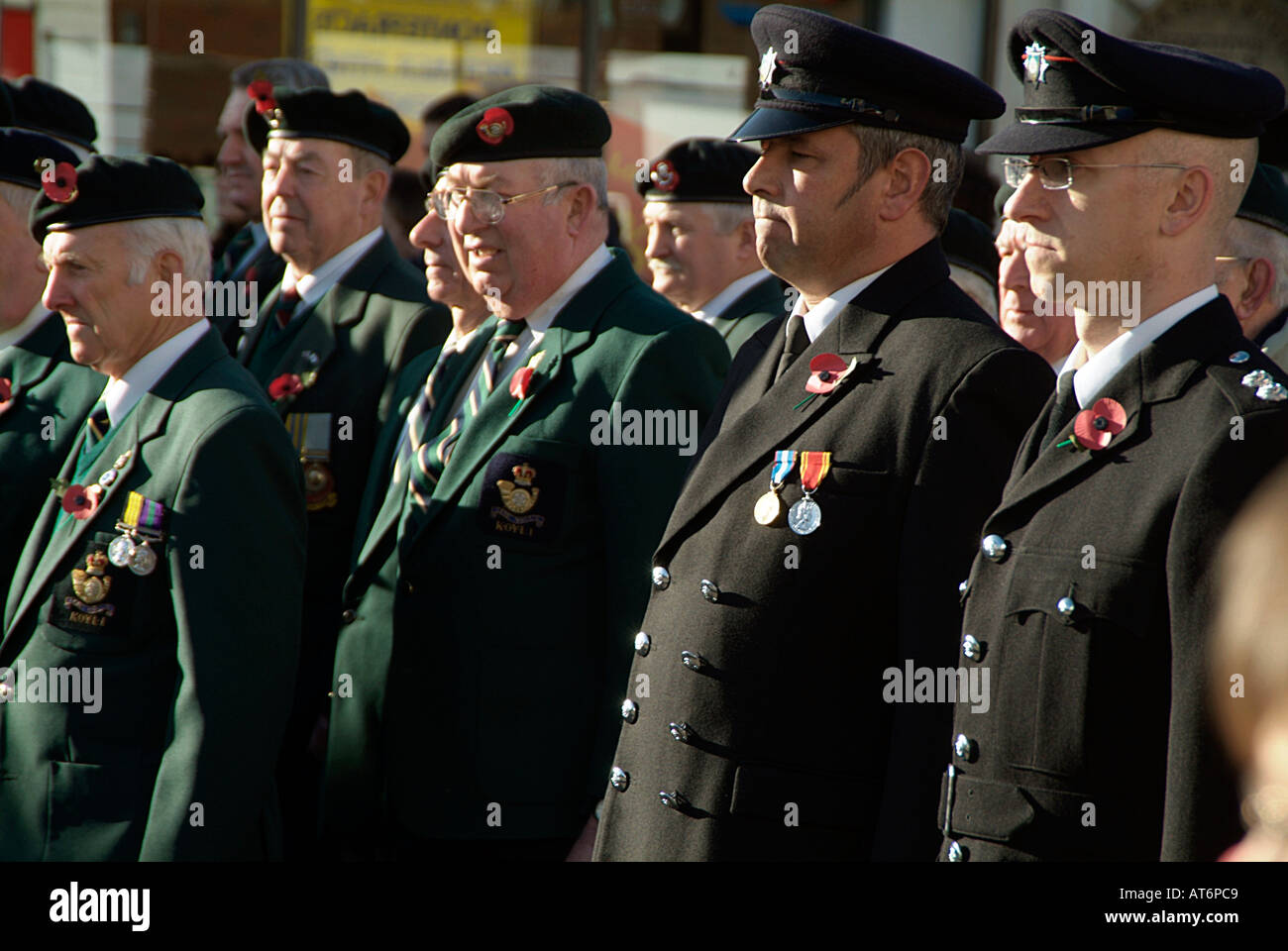 march marching soldiers on parade on remeberance sunday old tradition ...