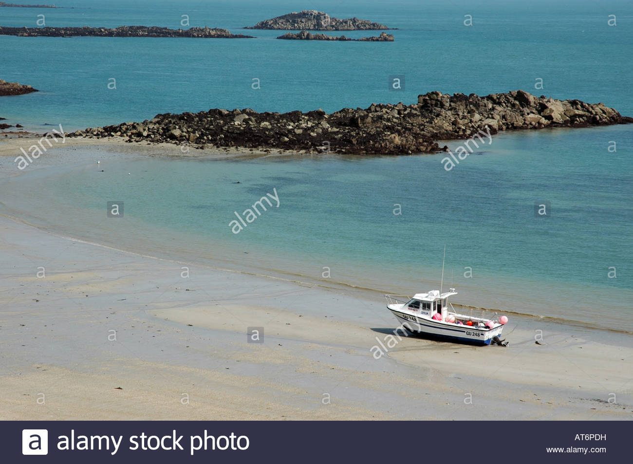 Shell Beach Herm Island Channel Islands Stock Photos & Shell Beach Herm ...