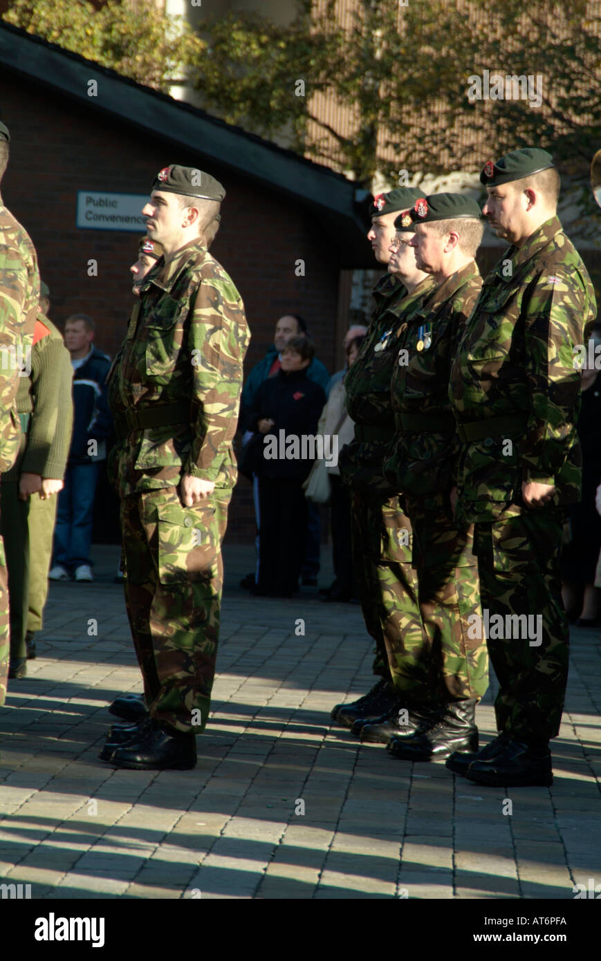 soldiers on parade on remeberance sunday old tradition poppy british ...