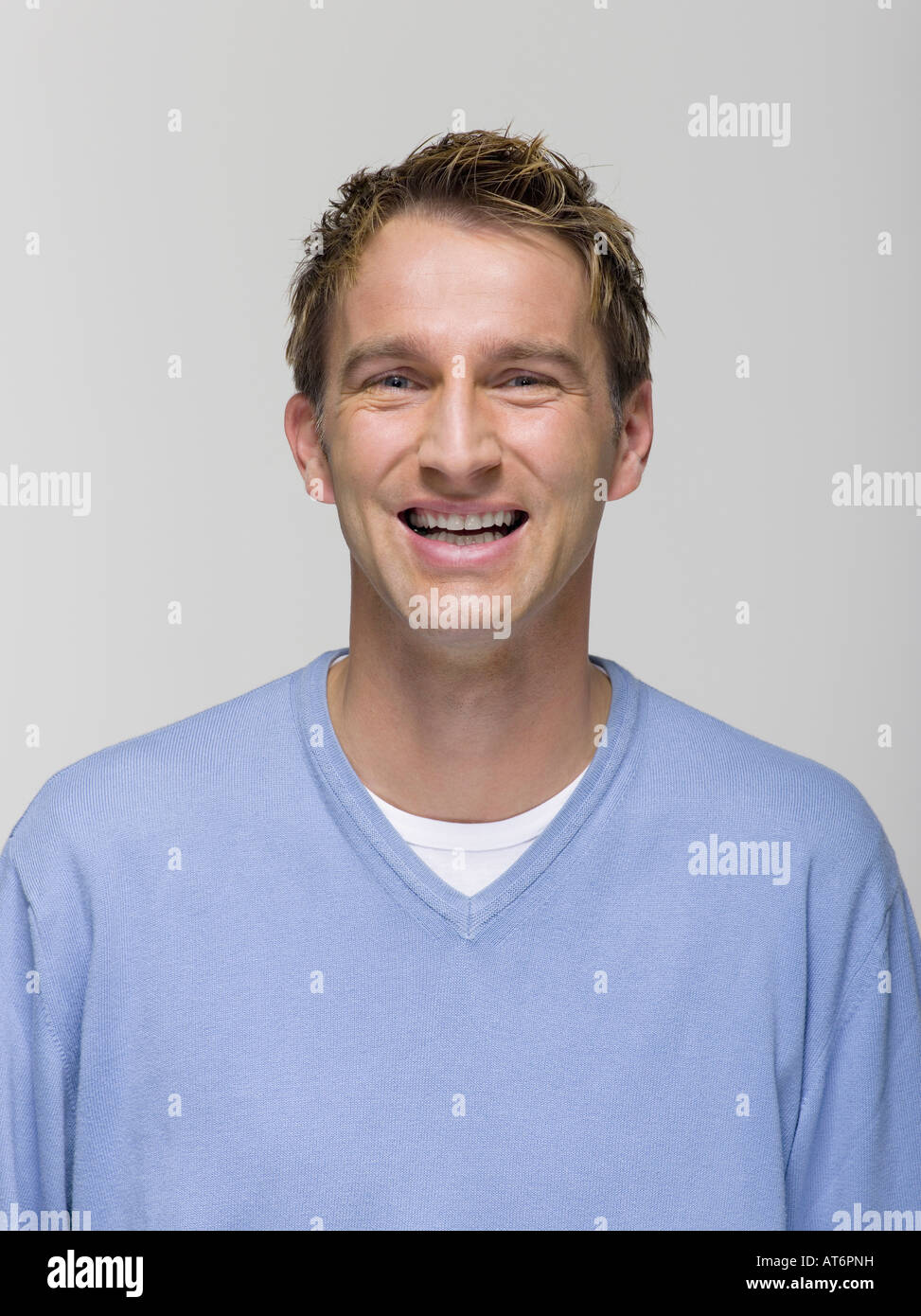 Young man smiling, portrait Stock Photo - Alamy