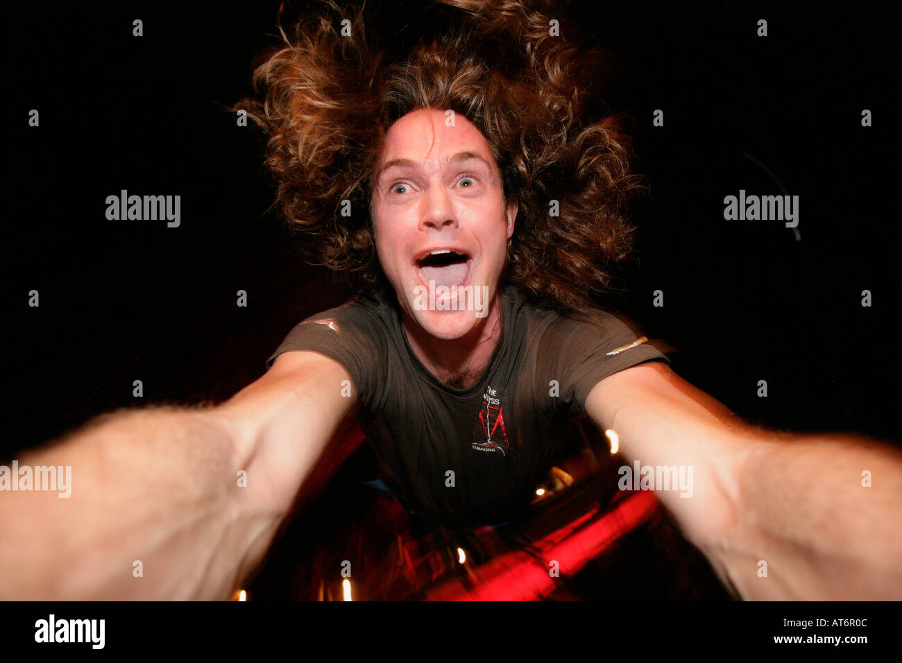 INDOOR BUNGEE JUMPING AT MAGNA ROTHERHAMPTON Stock Photo - Alamy