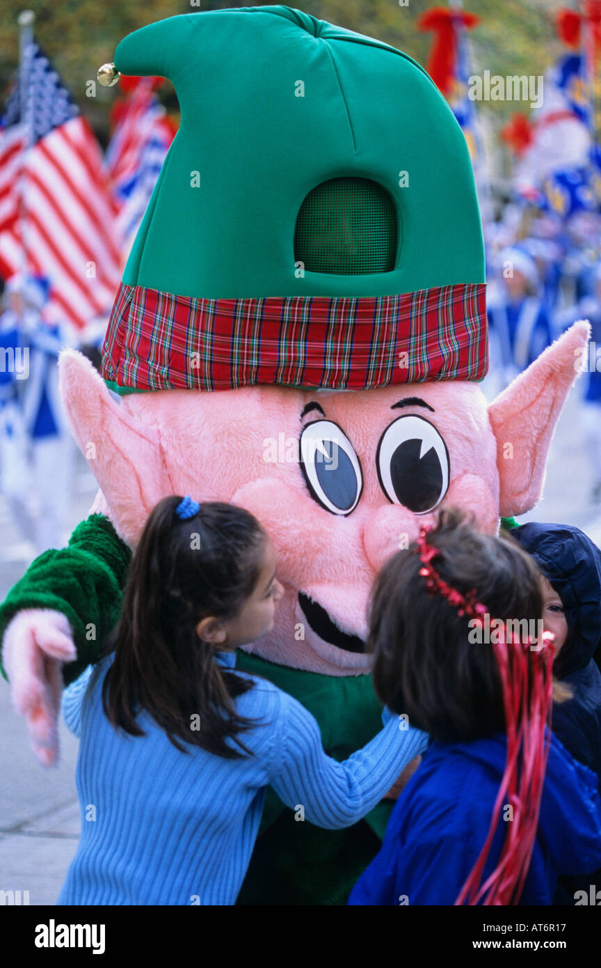 Elf at Thanksgiving Parade Stock Photo - Alamy