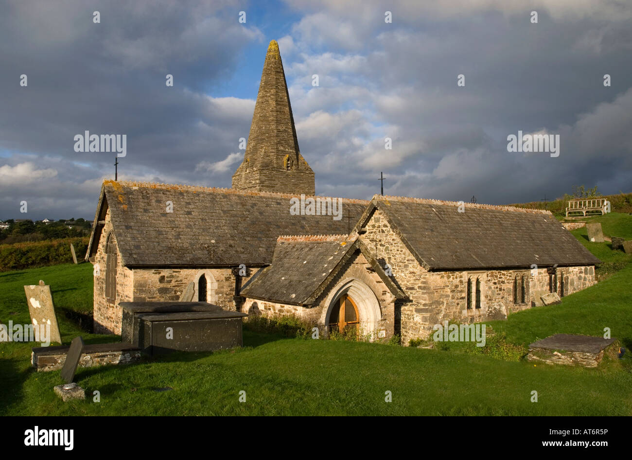 St Enodoc Church Daymer Bay North Cornwall England Stock Photo - Alamy