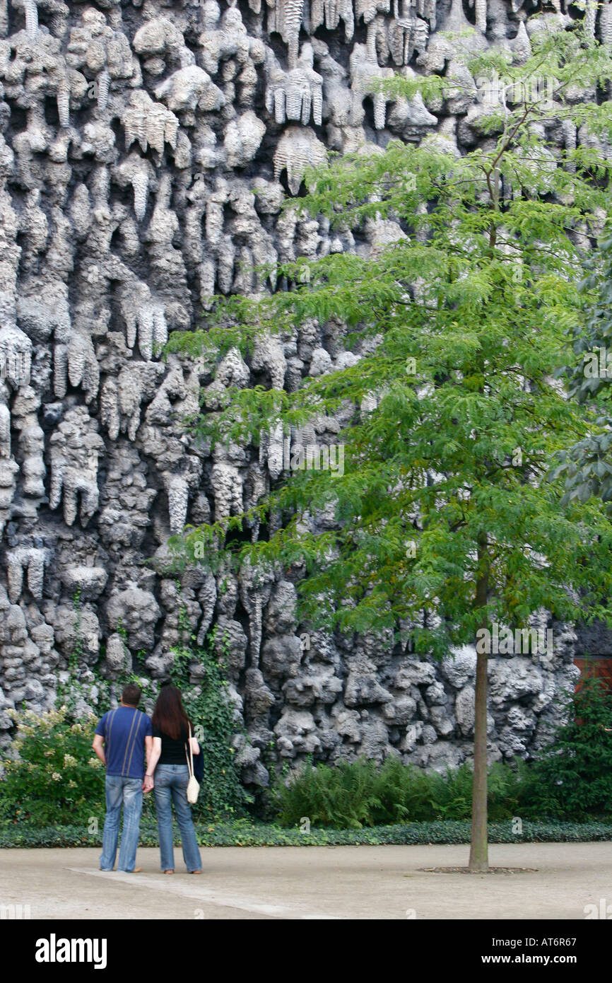 Stalagmite wall in wallenstein garden hi-res stock photography and ...