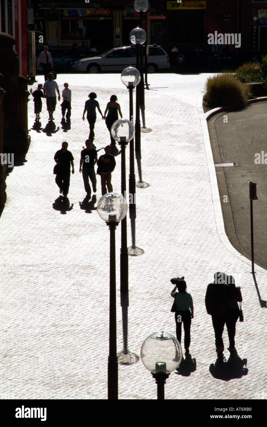 street scene Sydney Australia Australian pedestrians pavement ...