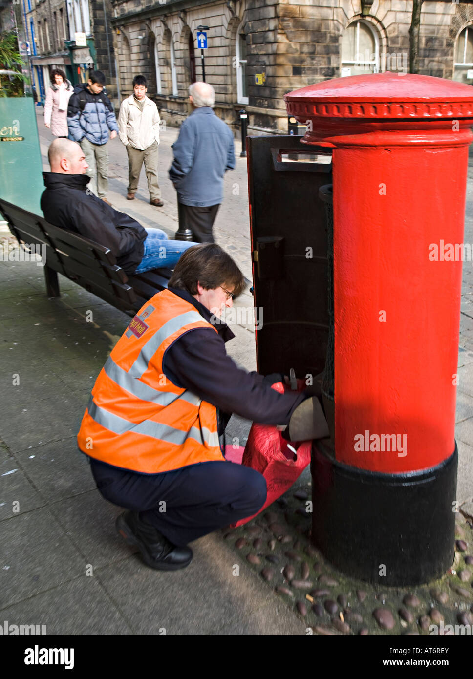 Postbox postman hi-res stock photography and images - Alamy