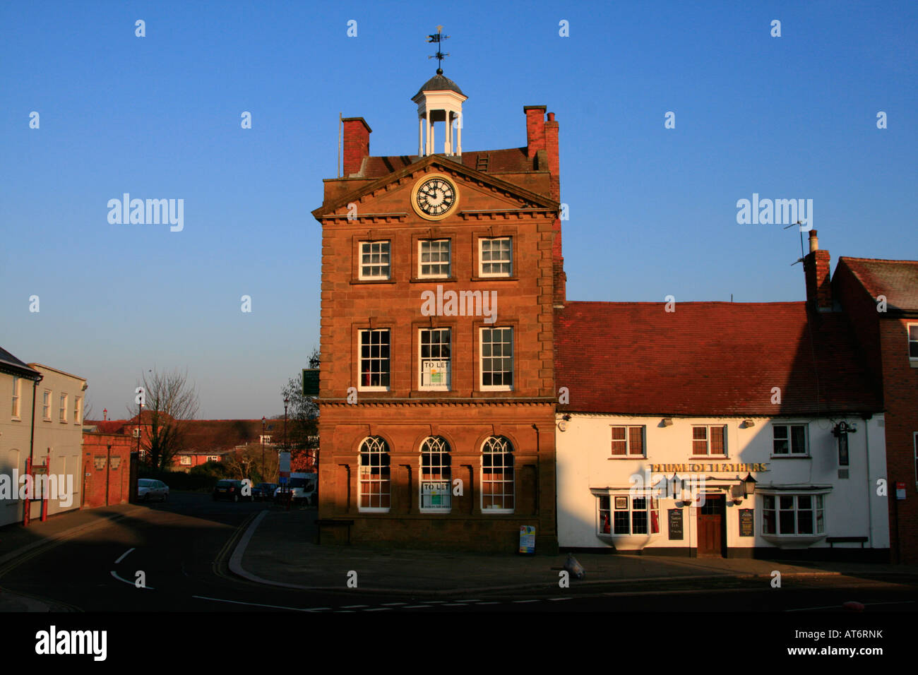 Moot Hall Daventry market Town centre Northamptonshire, England uk gb ...