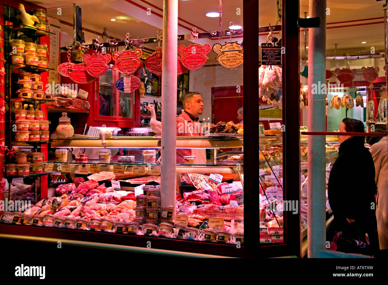 Parisian butchers hi-res stock photography and images - Alamy