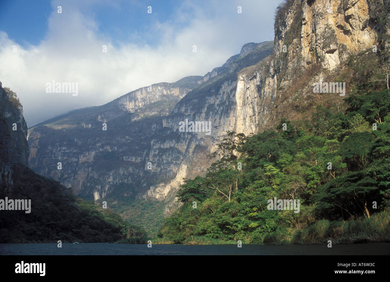 Sumidero canyon national park Rijalva river Chiapas Mexico Stock Photo ...