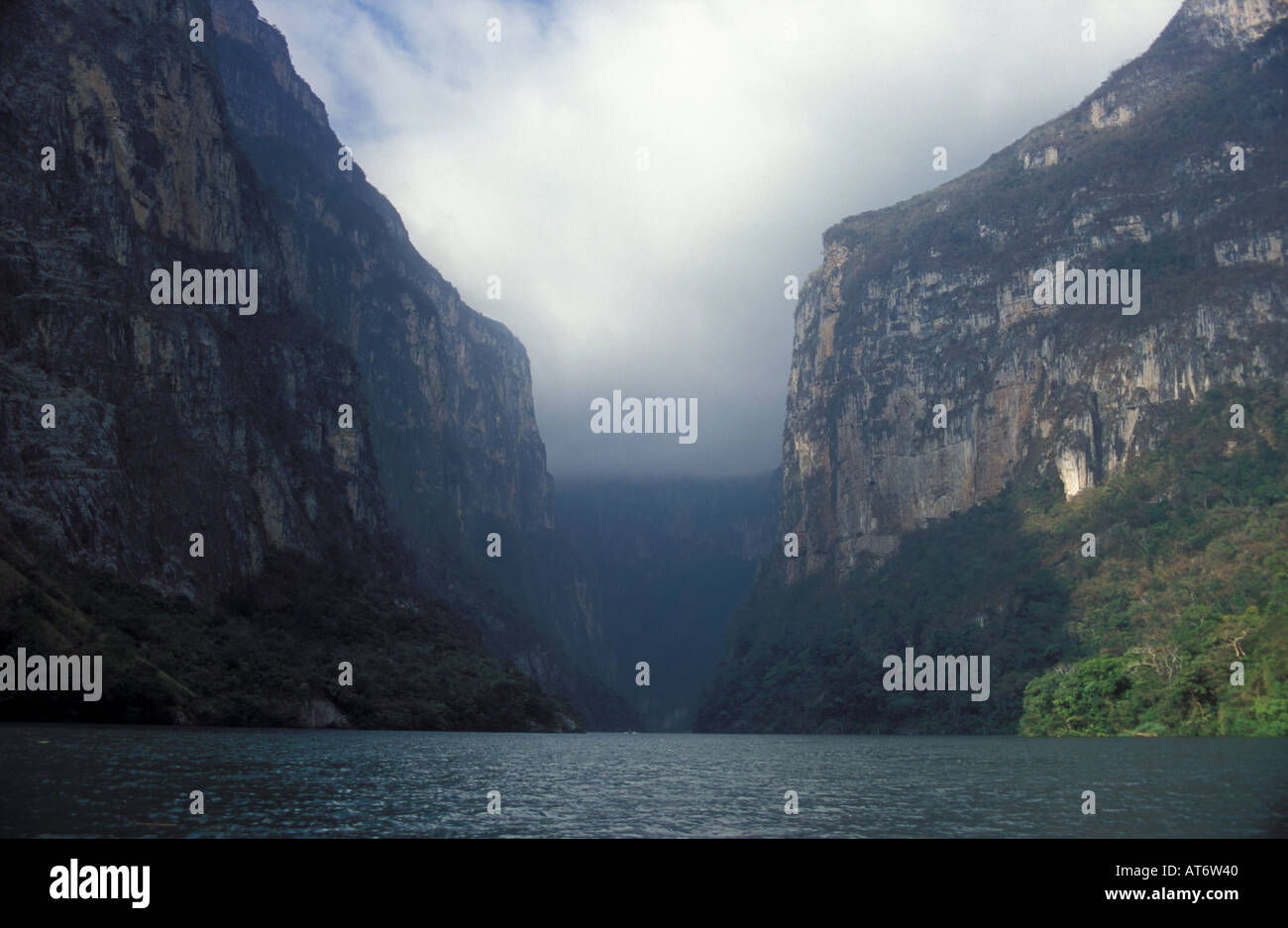 Sumidero canyon National Park Rijalva river Chiapas Mexico Stock Photo ...