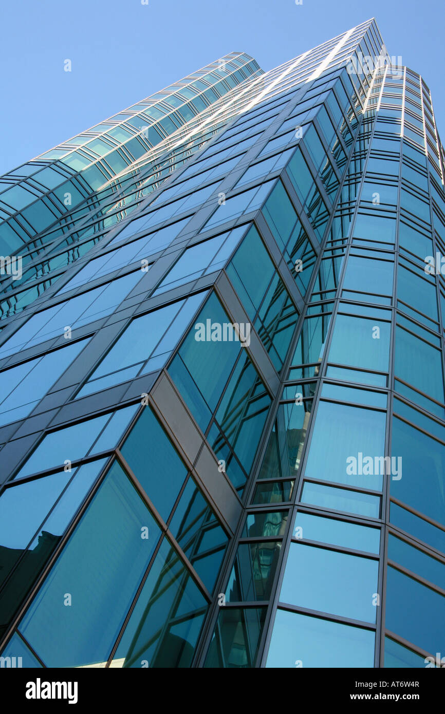 Tall glass fronted building in New York City November 2007 Stock Photo ...