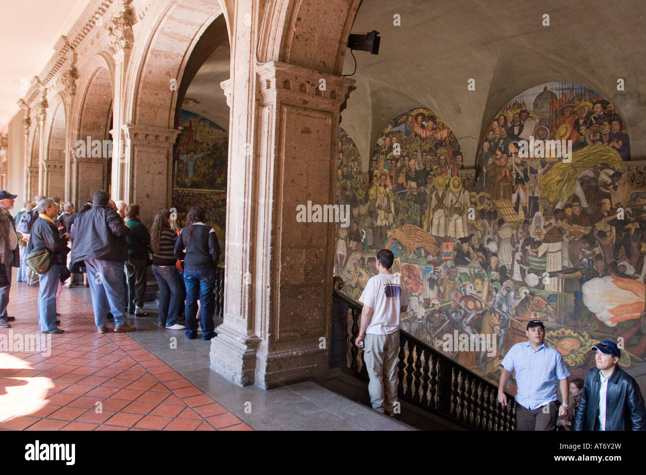Palacio Nacional (National Palace) Central Arch stairs with Diego ...