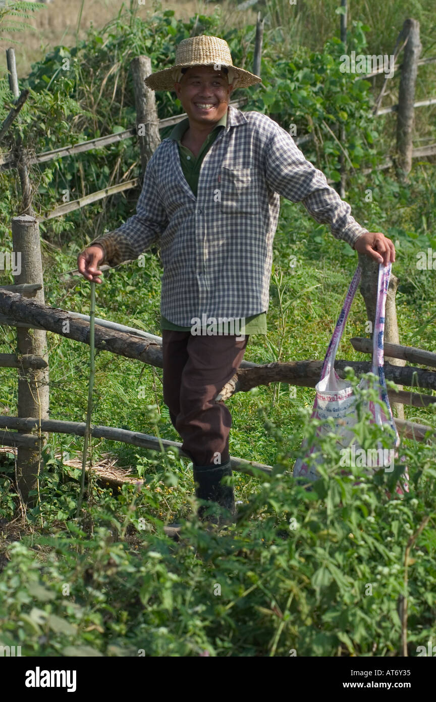 Cattle Farmer North Area From Chiang Rai Northern Thailand South East