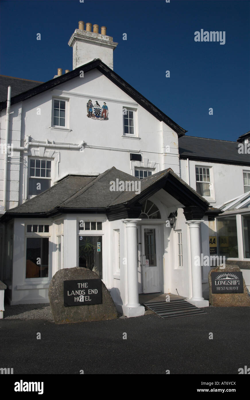 Hotel at Lands End Cornwall England UK Stock Photo - Alamy