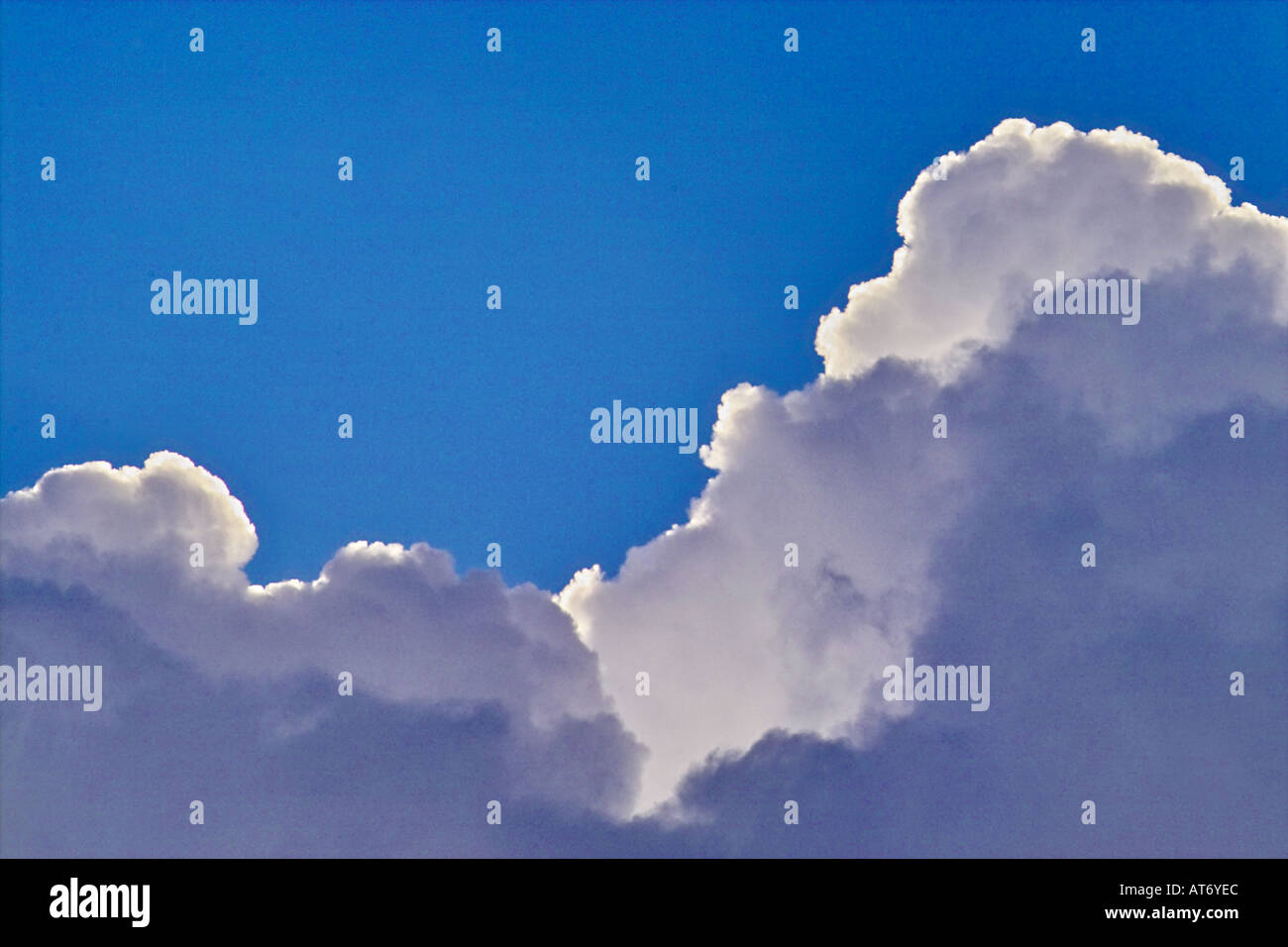 Cumulus Mediocris-Cu photographed in mid summer. Southern England Stock ...