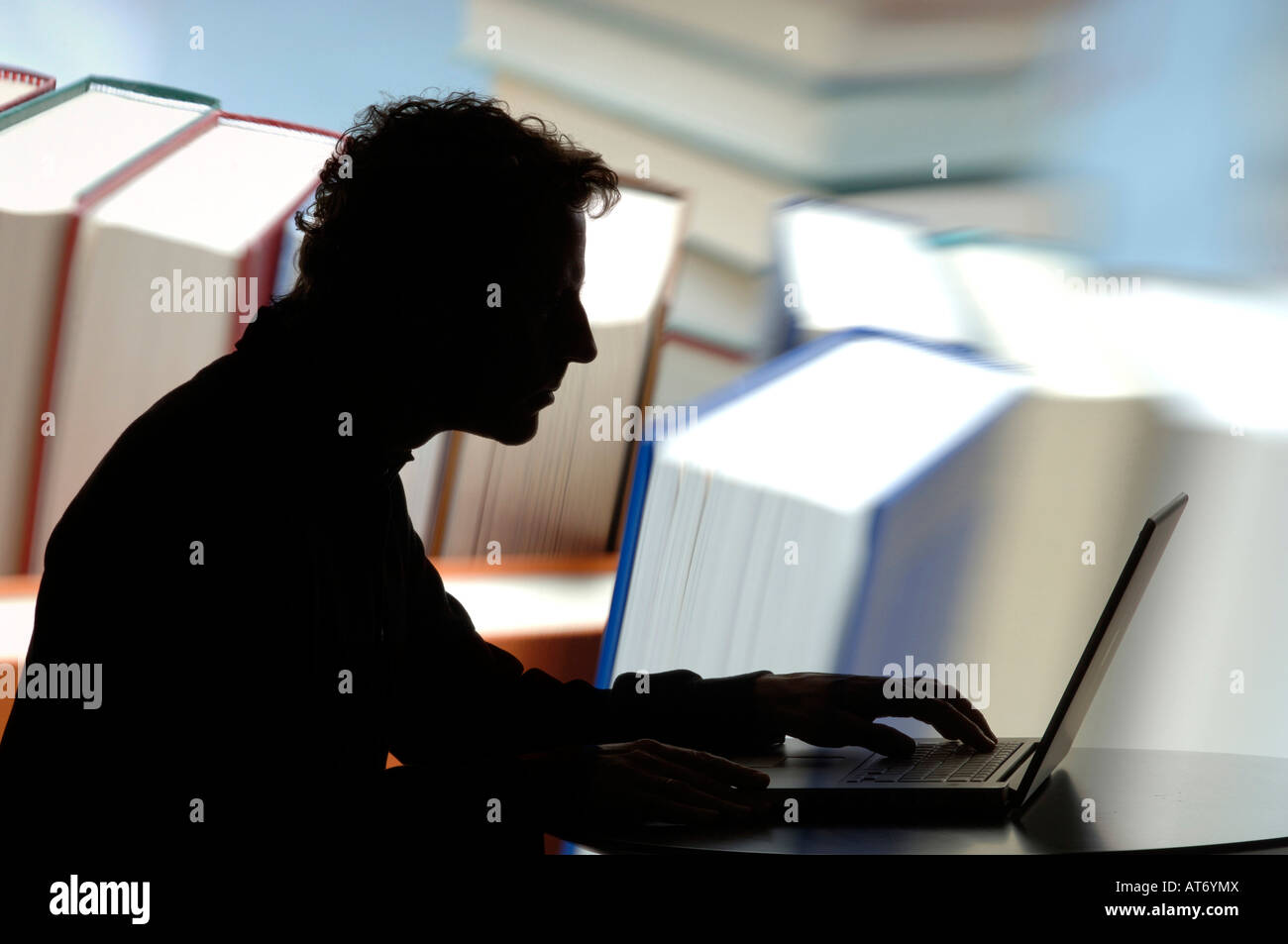 Computer head silhouette hi-res stock photography and images - Alamy
