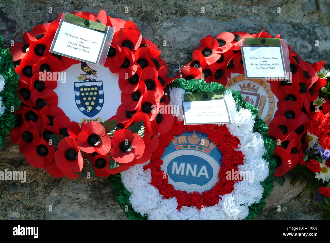 Merchant navy memorial with wreaths hi-res stock photography and images ...